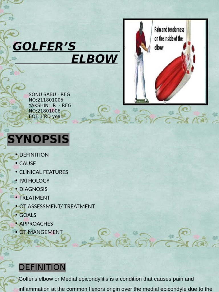 Ppt Golfers | PDF | Elbow | Musculoskeletal System