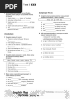 English Plus 2 Unit 1 Standard Test A | PDF