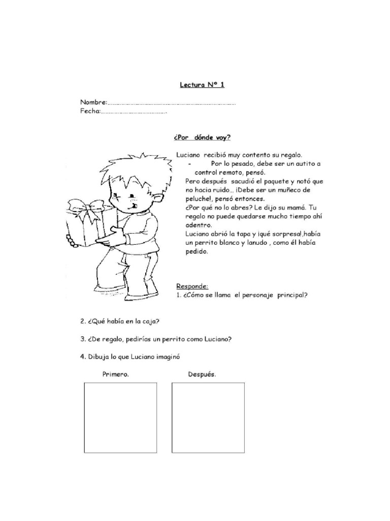HISTORIAS y Guia Actividades de Comprension Lectora | PDF