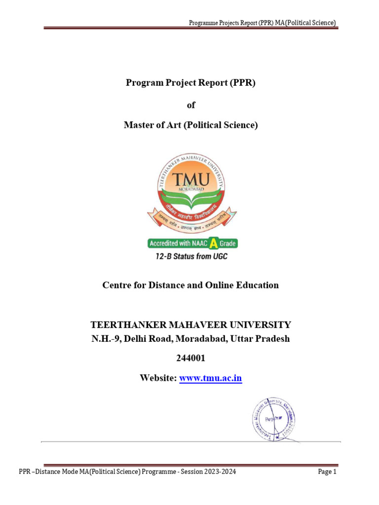 HEI P U 0544 - UploadofPPR - 20240531135451 | PDF | Curriculum ...