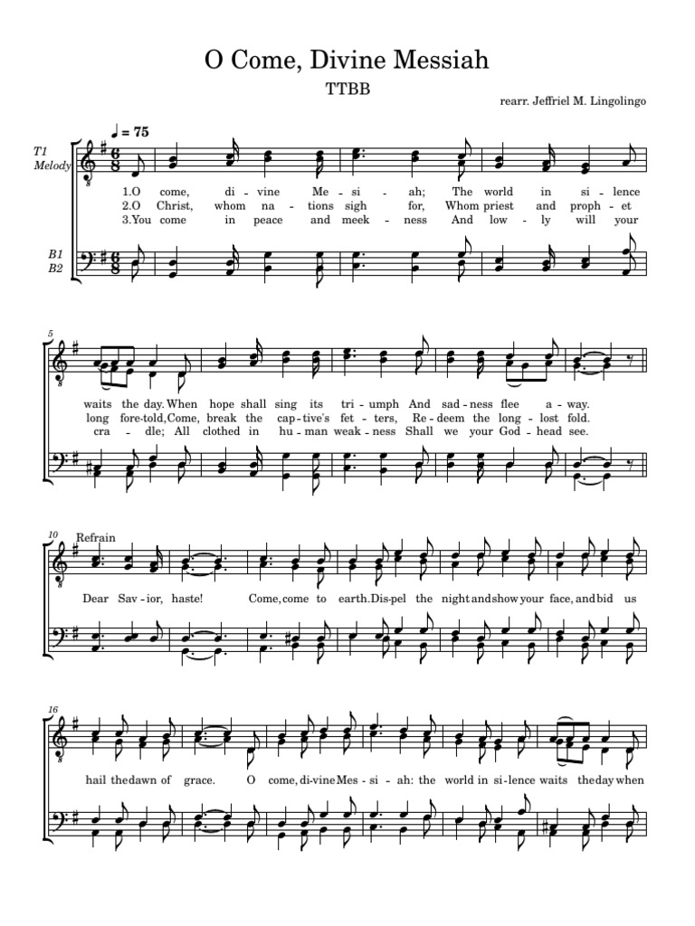 O-Come-Divine-Messiah | PDF