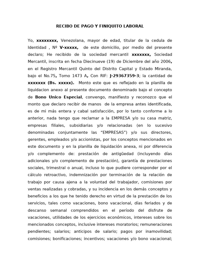 RECIBO DE PAGO DE BONO UNICO ESPECIAL | PDF | Salario | Seguro