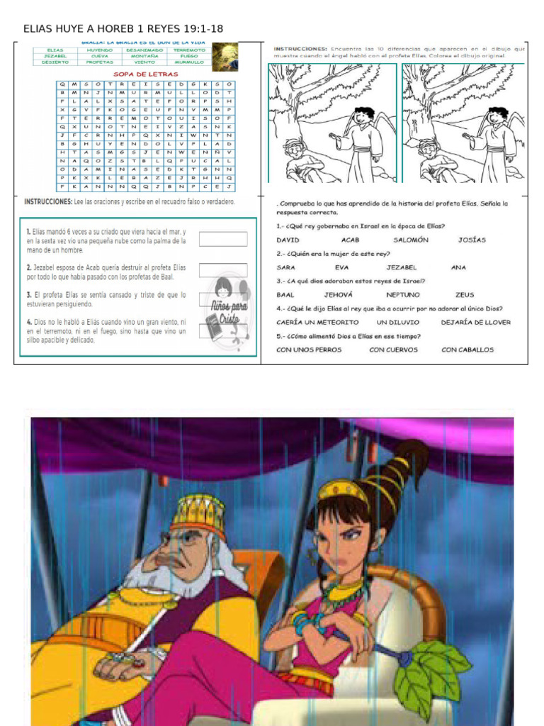 Ellias Huye A Herob 1 Reyes 19 | PDF | Elijah