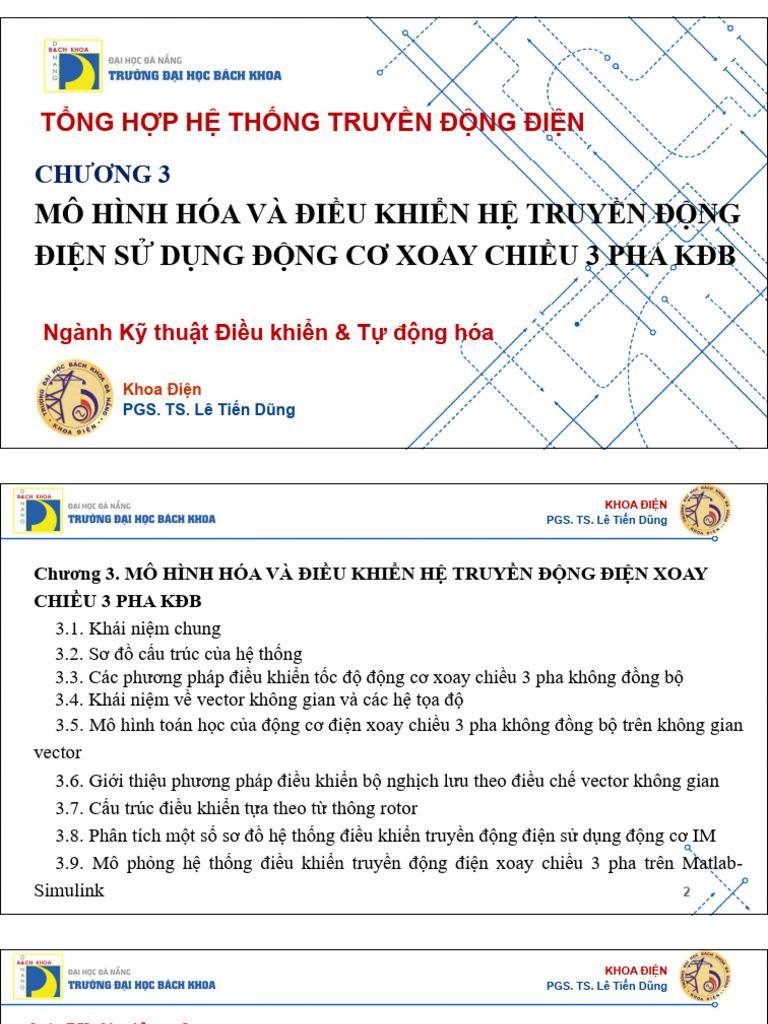 Chuong 3 - Tong Hop He Thong Truyen Dong Dien 2024 | PDF