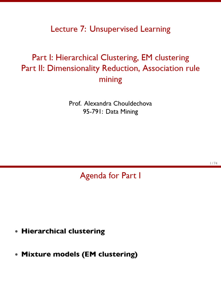 Hierarchical Clustering Techniques | PDF | Cluster Analysis | Theoretical Computer Science