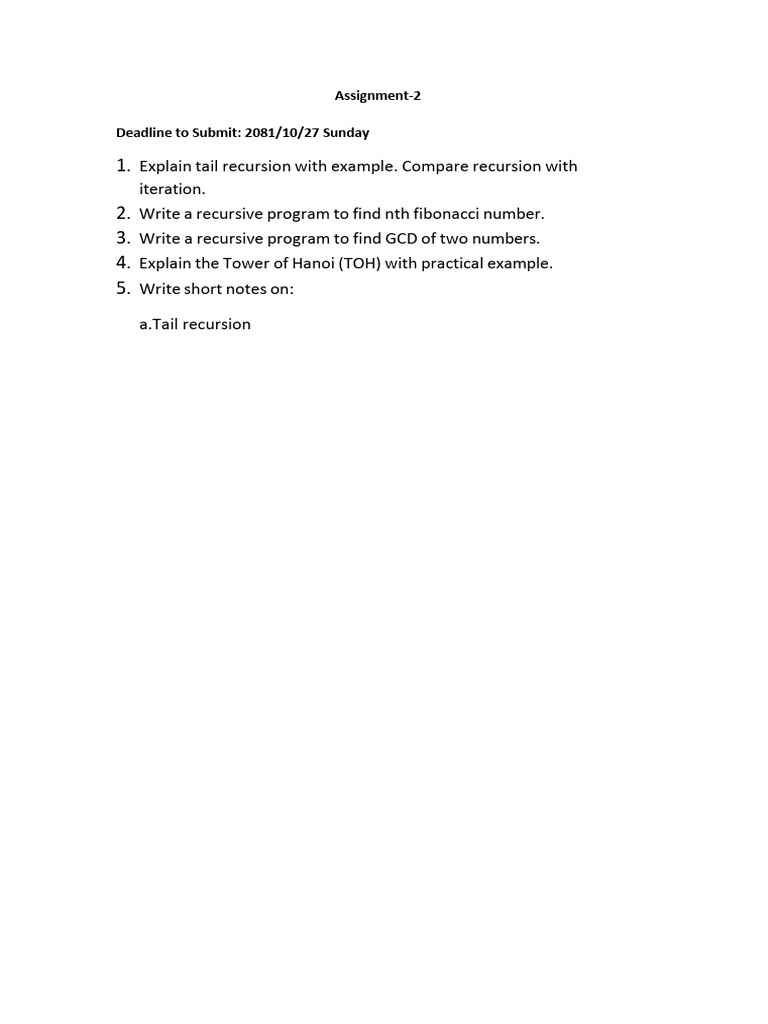 DSA Assignment 2 | PDF