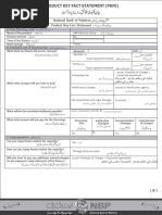HBL Personal Loan Key Fact Sheet | PDF | Banks | Loans