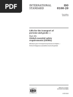 EN 81-73:2020 Lift Fire Safety Standard | PDF | Elevator | Safety
