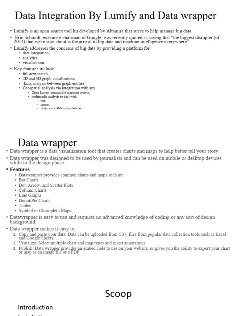 Unit 4 3 Lumify, Data Rapper and Sqooop | PDF | Apache Hadoop | Relational Database