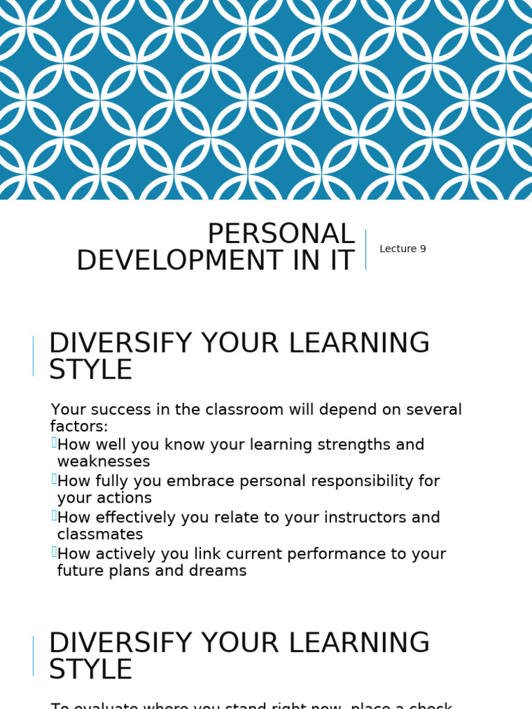 Personal Development in IT L-3N | PDF | Extraversion And Introversion | Cognitive Science