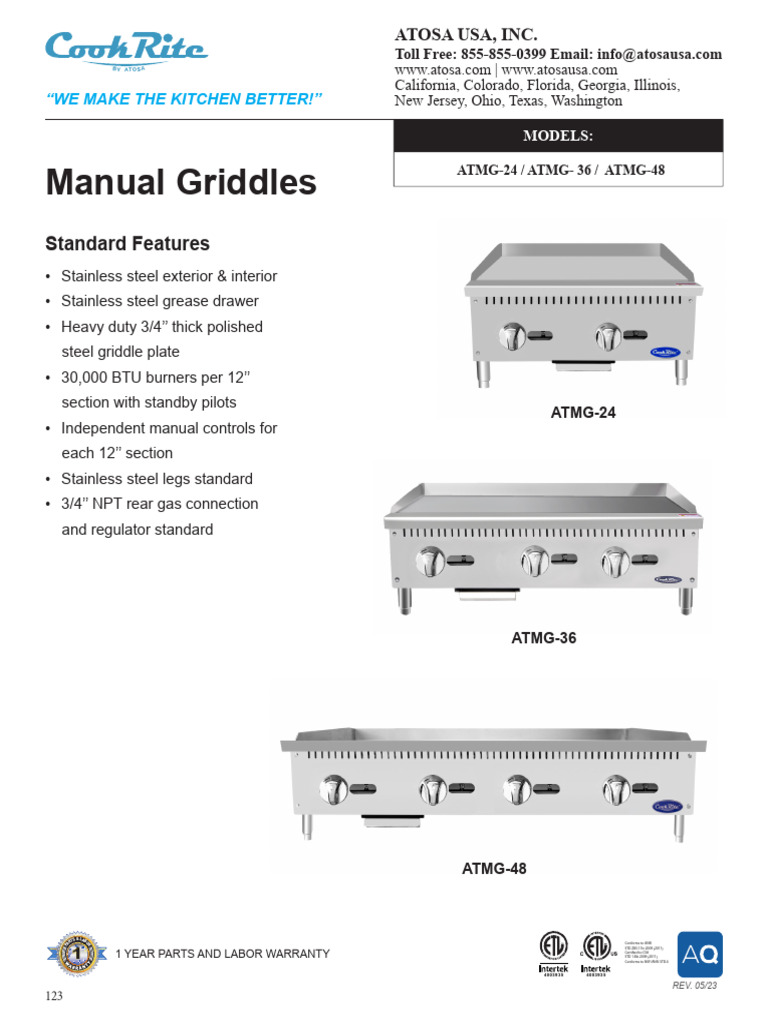 ATMG-24 36 48 Specsheet | PDF | Car | Motor Vehicle