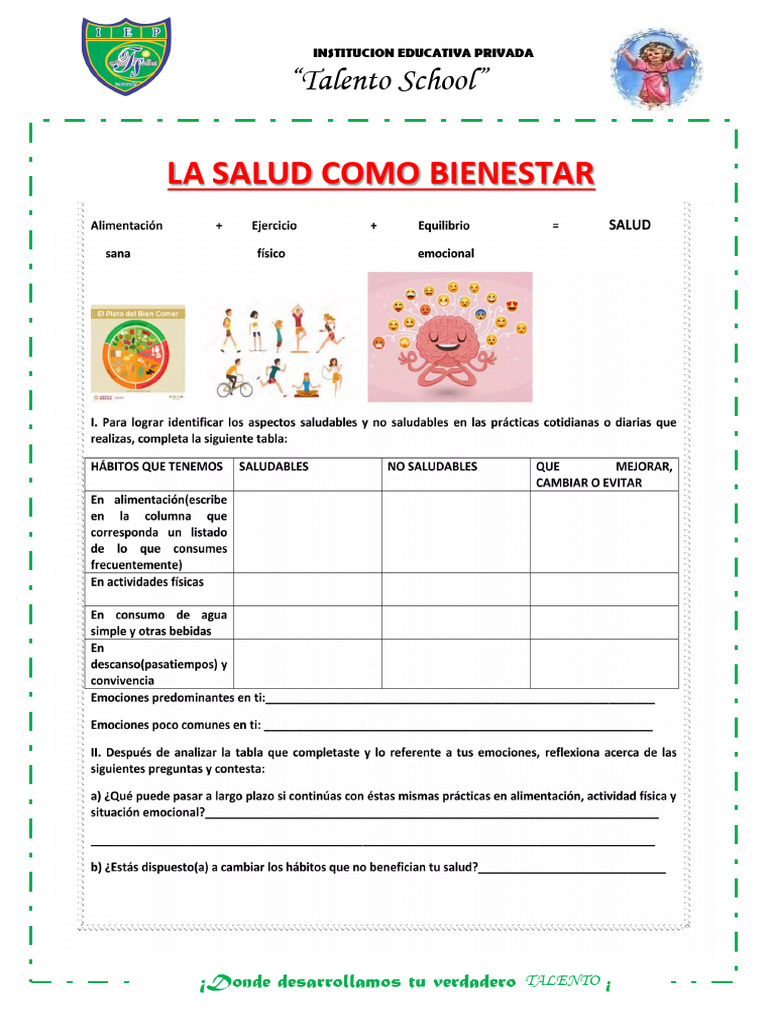 La Salud Como Bienestar | PDF