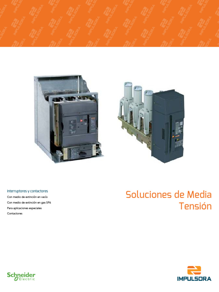 Soluciones de Media Tensin Interruptores y Contactores | PDF