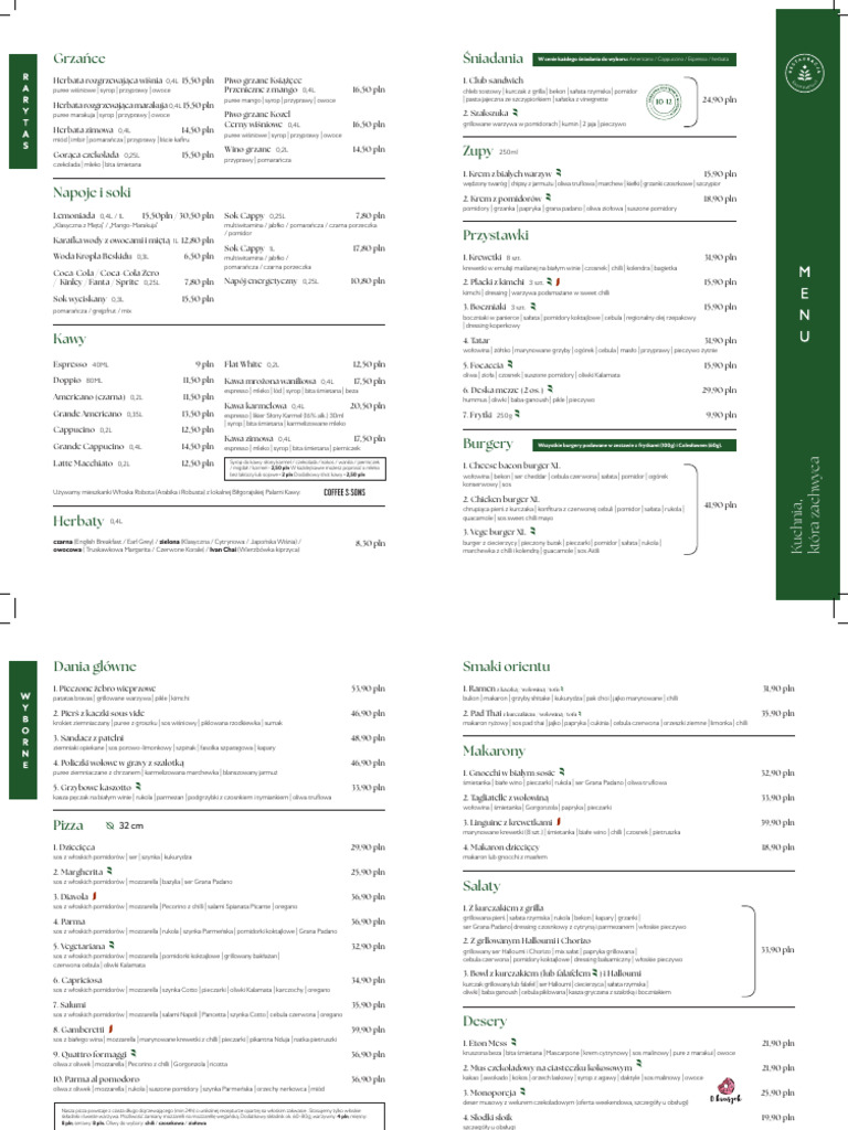 Menu Listopad 2022 | PDF