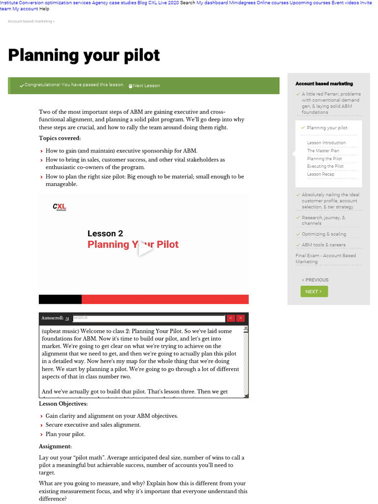 Planning Your ABM Pilot Program | PDF