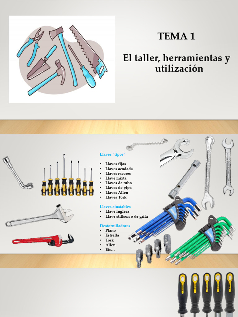 Tema 1 - Parte 1 Herramientas y Utilizacion | PDF | Perforar | Herramientas