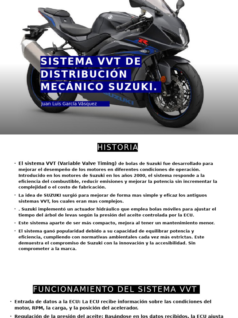 Sistema VVT en Motores Suzuki | PDF | Motores | Tecnología del motor