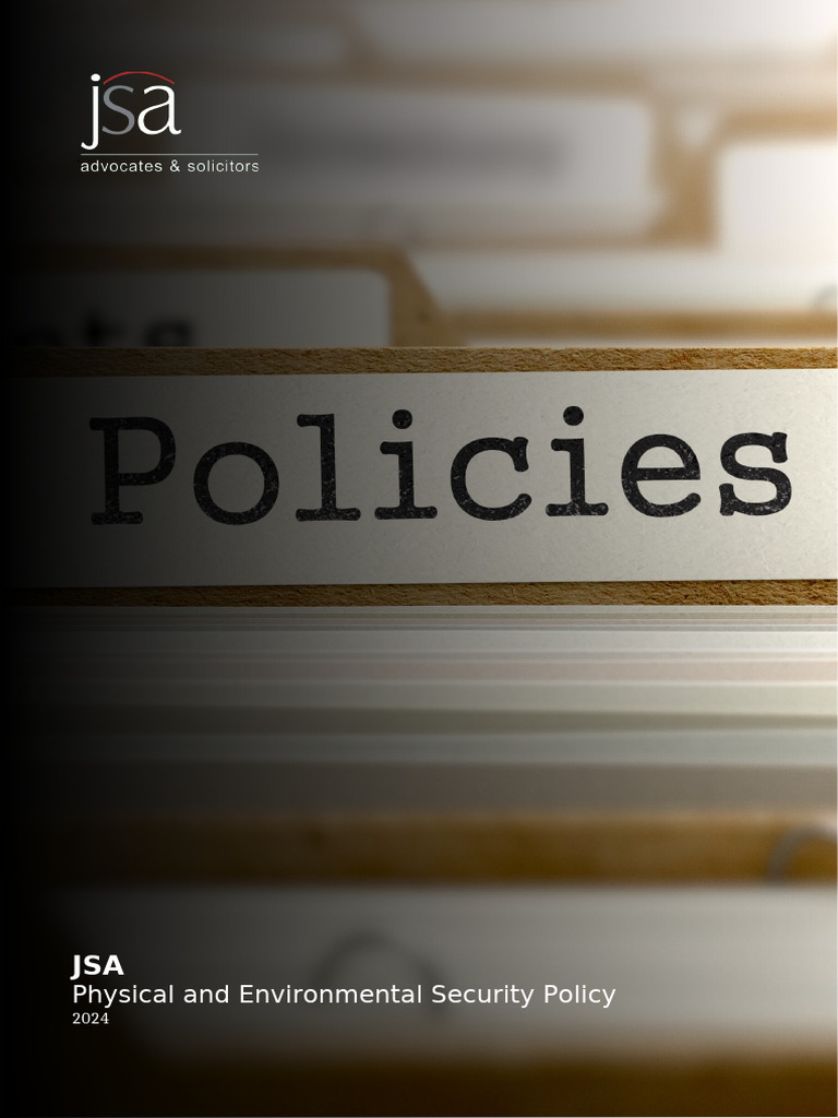 JSA- Physical and Environmental Security Policy | PDF | Access Control ...