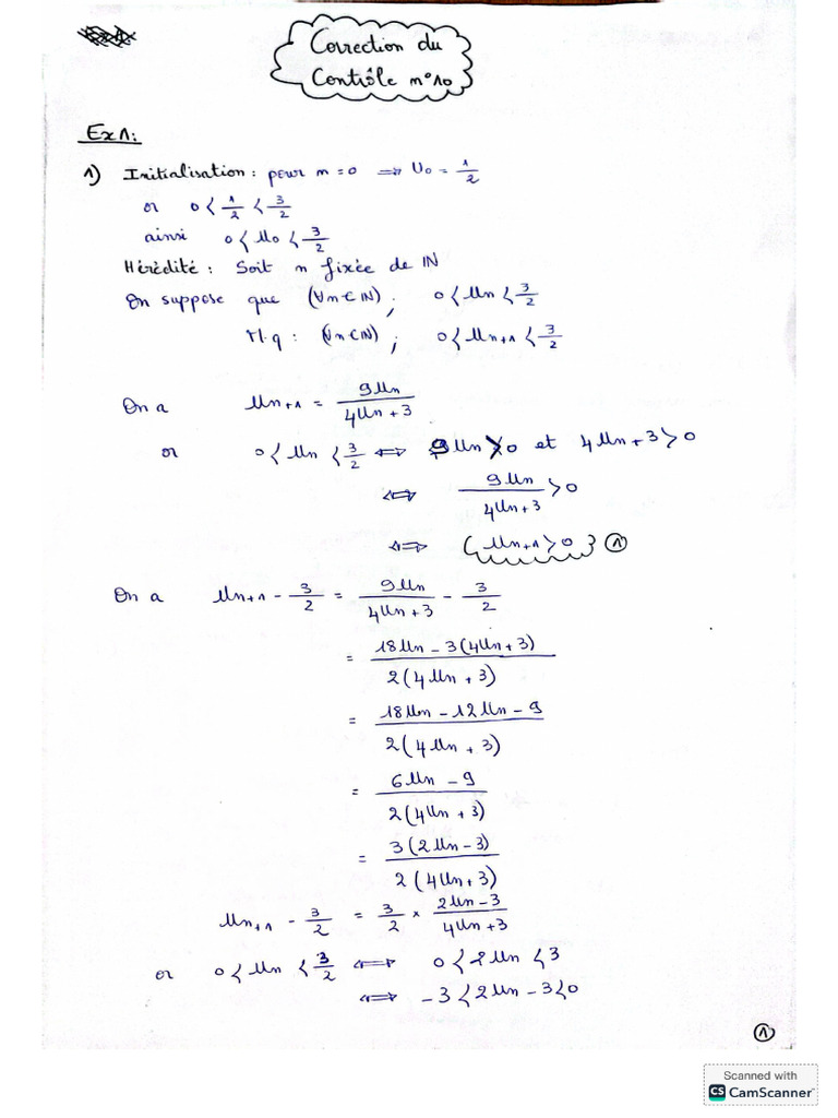 Correction du contrôle n10 | PDF