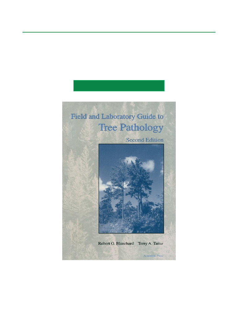 Popular Pick Field and Laboratory Guide to Tree Pathology 2nd Edition ...