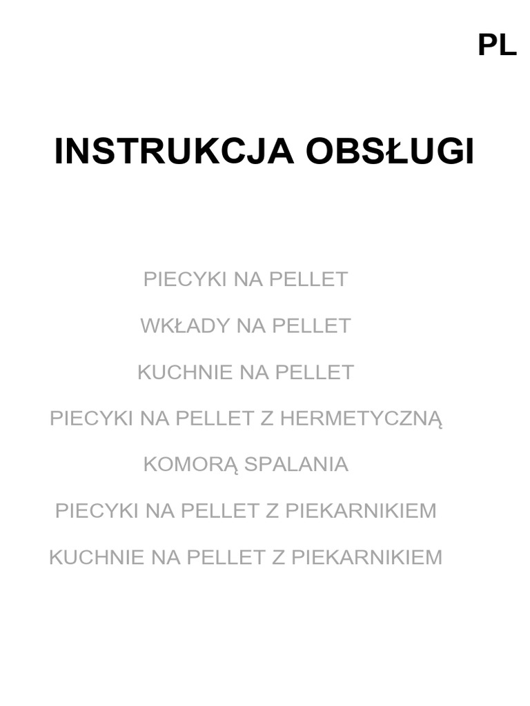 Instrukcja Pieca | PDF