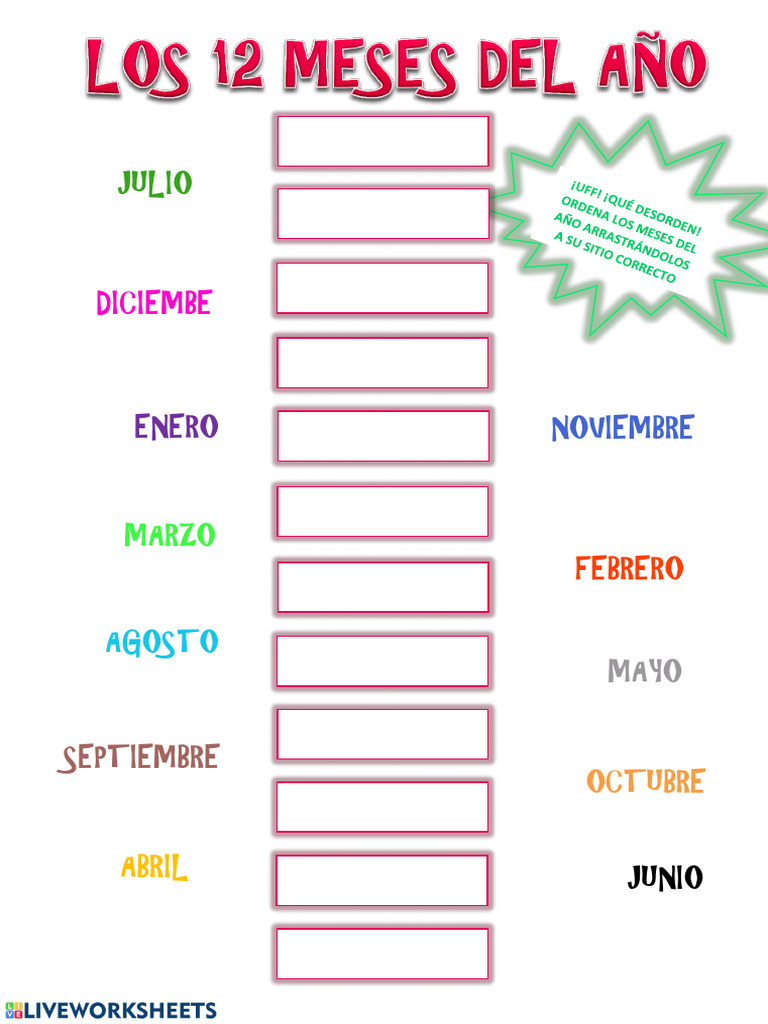 Los Meses Del Año | PDF