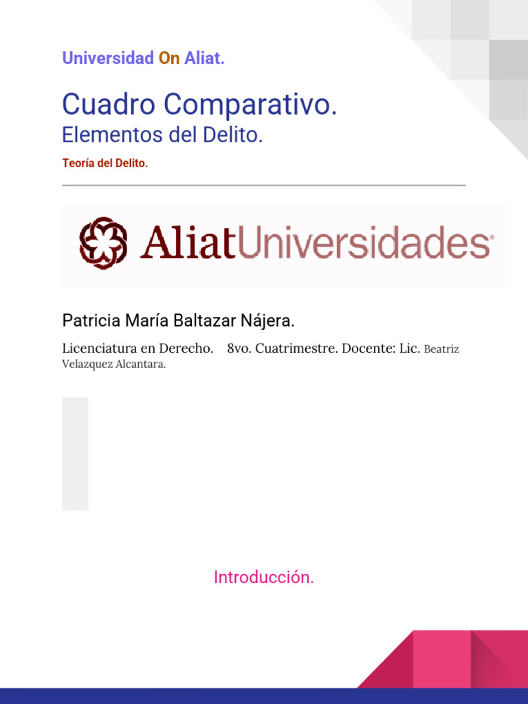 Patricia Maria Baltazar Nájera Trabajo Individual s3 | PDF | Derecho ...