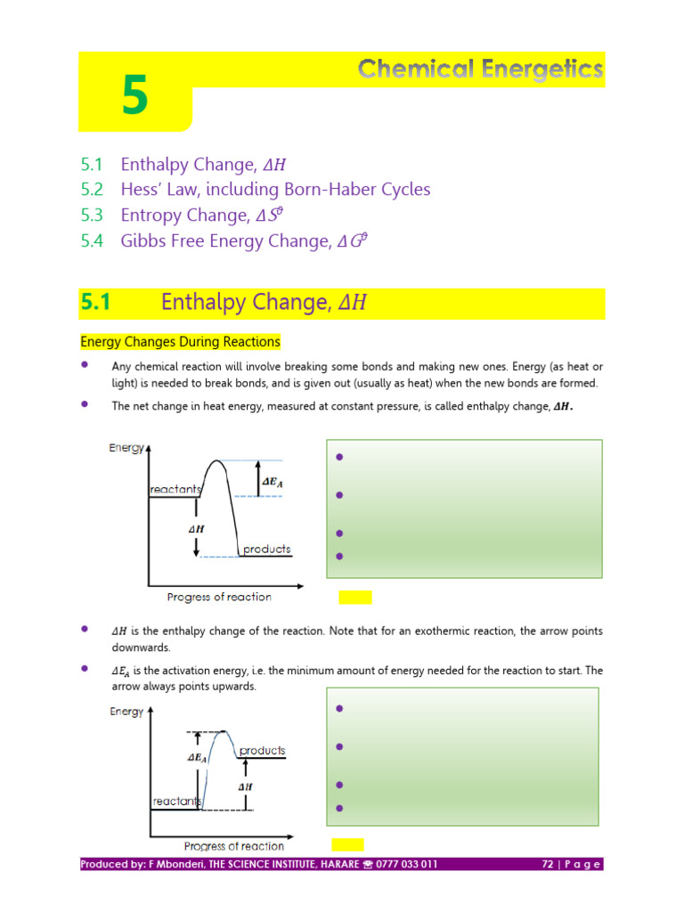 e) CHEMICAL ENERGETICS (1) | PDF | Solvation | Enthalpy