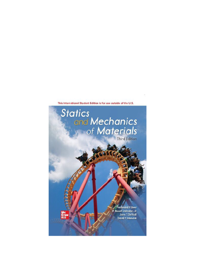 ISE Statics and Mechanics of Materials (ISE HED MECHANICAL ENGINEERING) 3rd Edition Ferdinand P ...