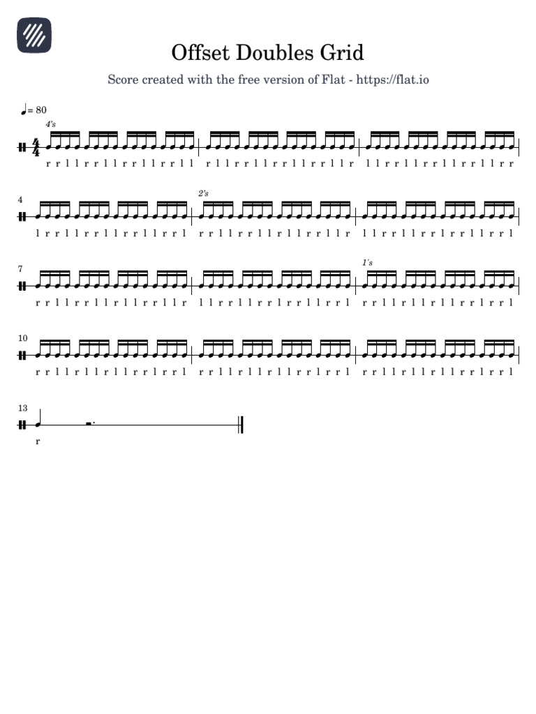 Offset Doubles Grid | PDF