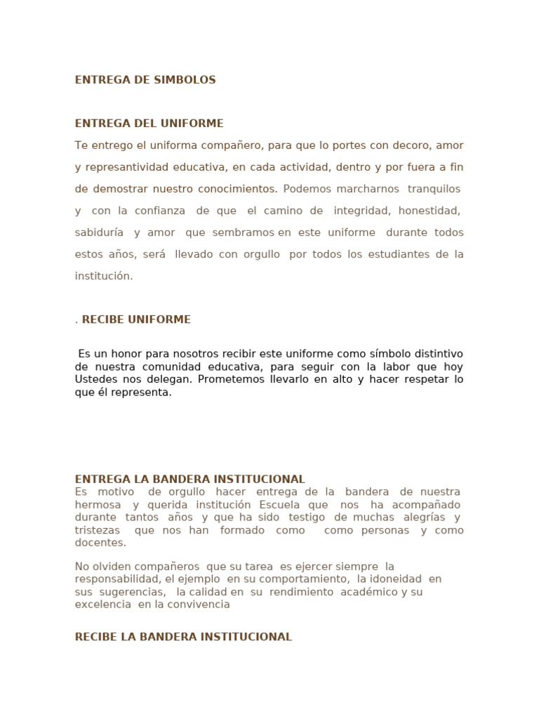 Entrega de Simbolos | PDF | Los símbolos | Heráldica