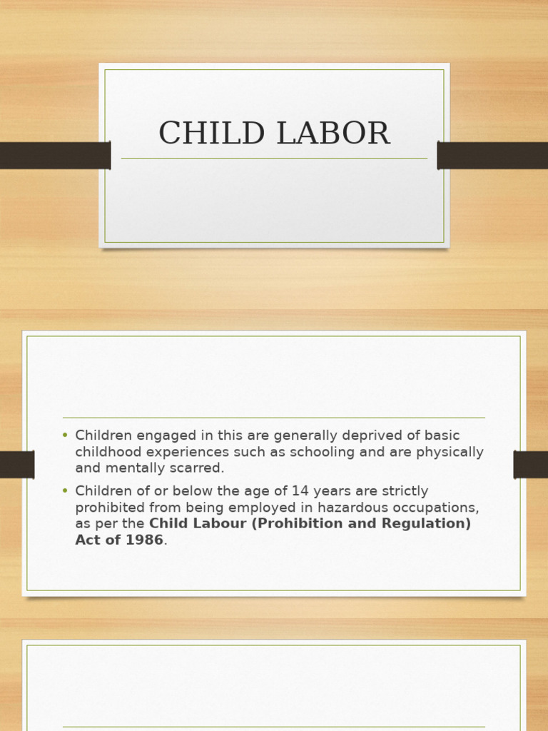 CHILD LABOR BSW | PDF | Child Labour | Economies