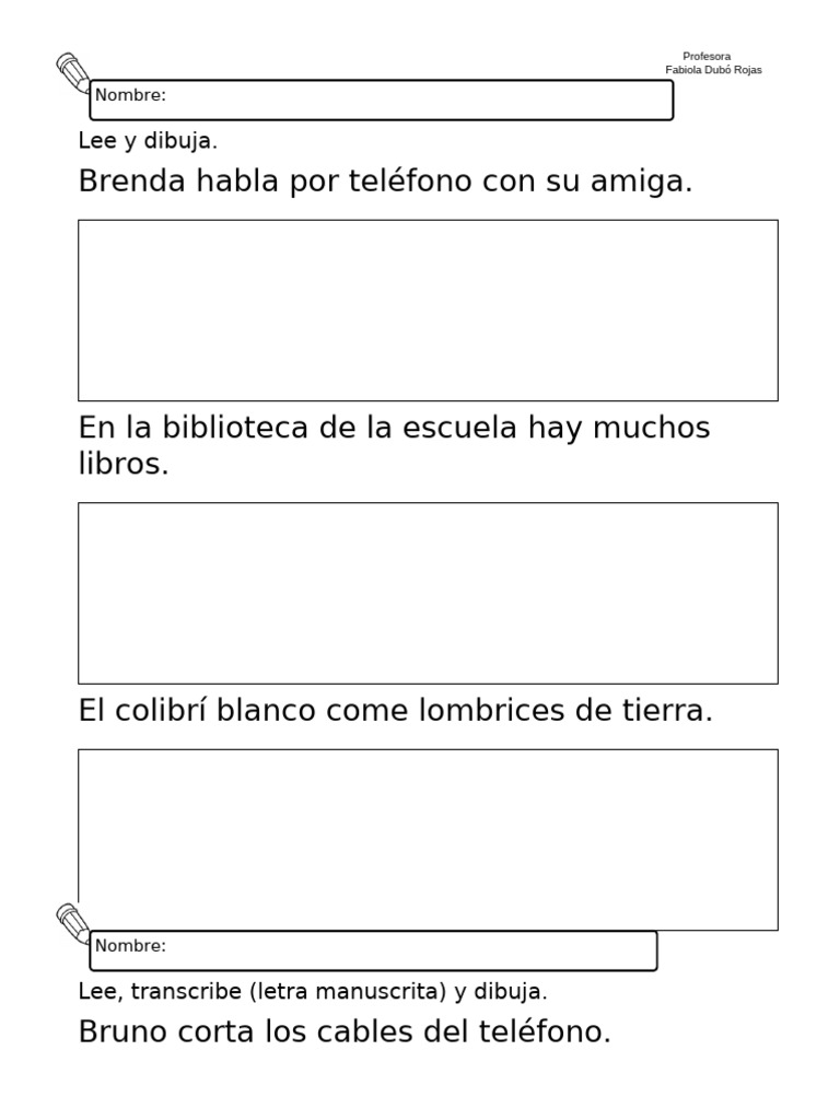 Lee, Copia y Dibuja - BR-BL | PDF