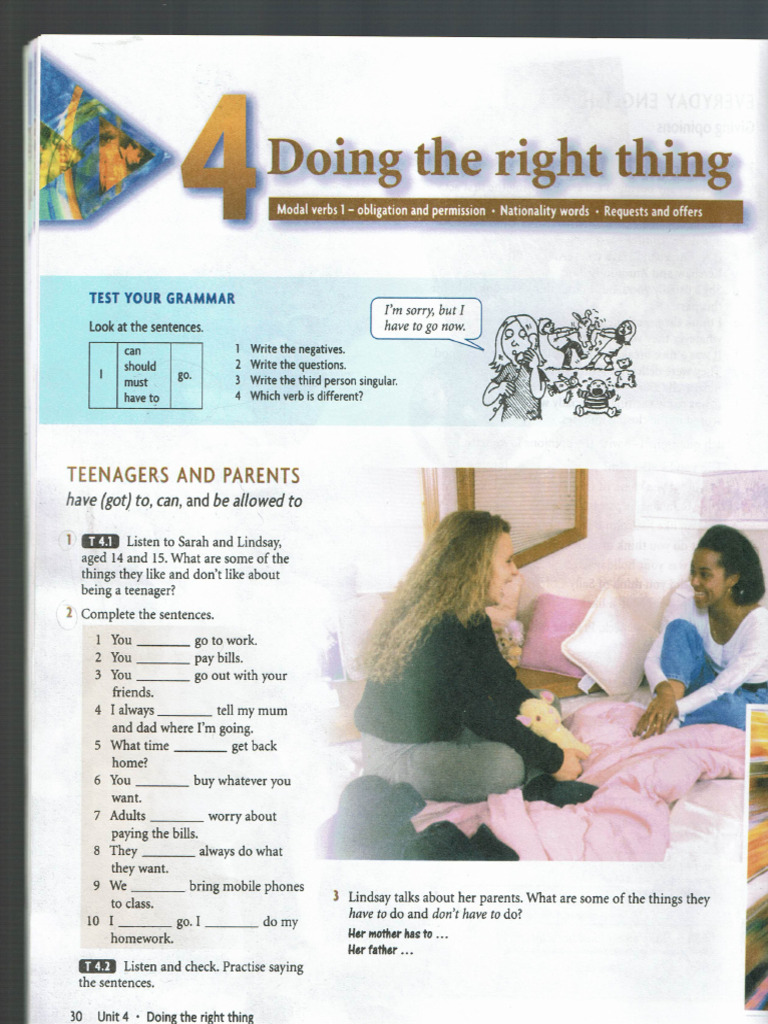 SB Unit 4 Doing The Right Thing | PDF