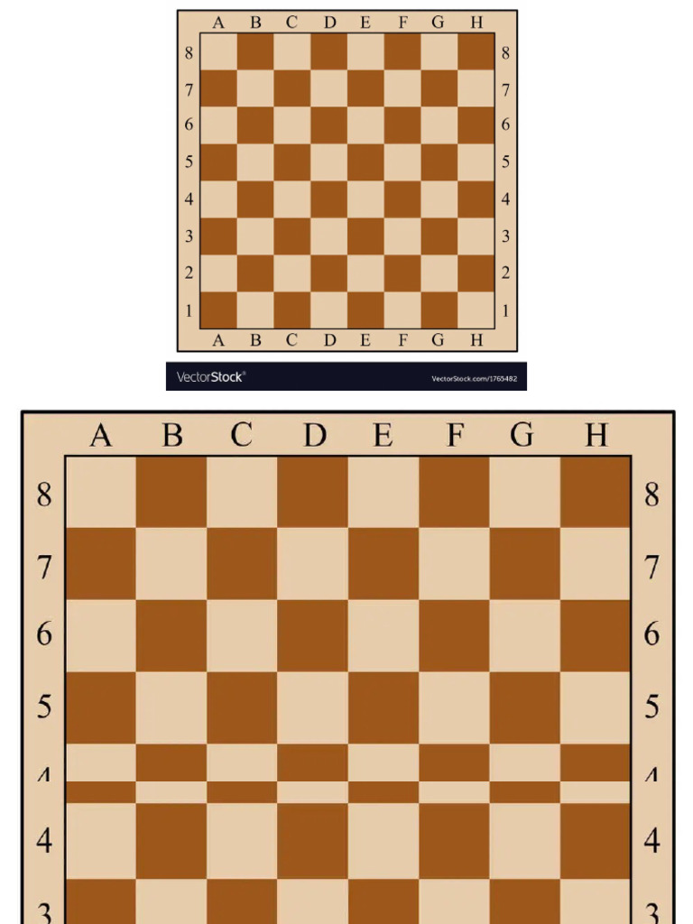 printable chess board | PDF