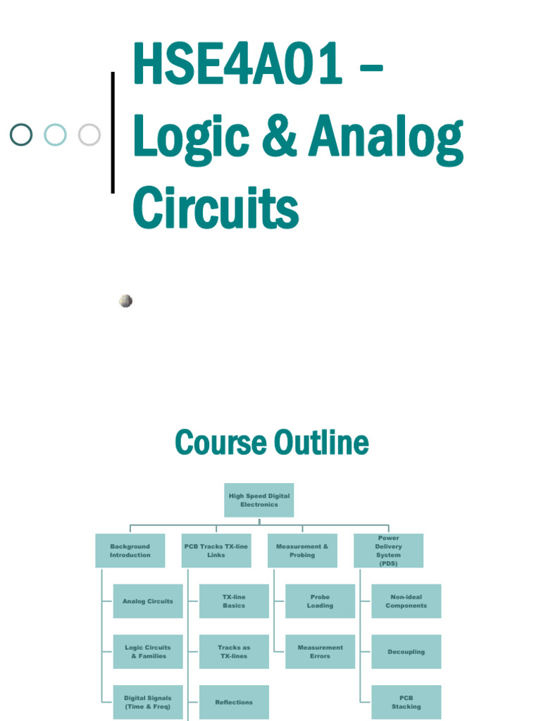 Logic and Analog Circuit Fundamentals | PDF | Logic Gate | Electronic ...