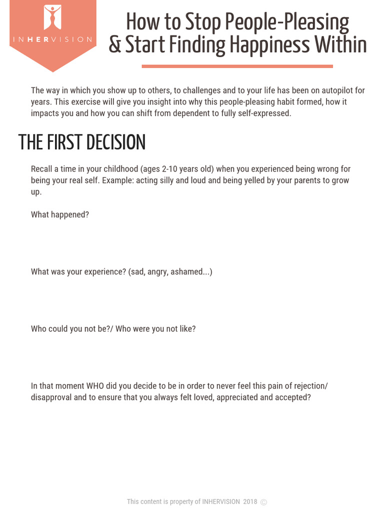 How-to-stop-people-pleasing-worksheet-1 | PDF