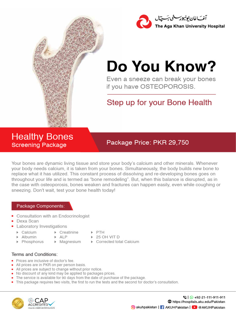 Bone Health Screening Package Offer | PDF