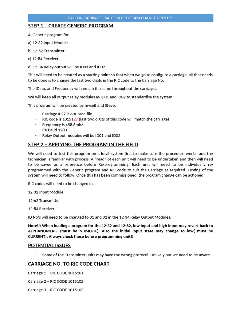 Salcom Generic Program Process | PDF