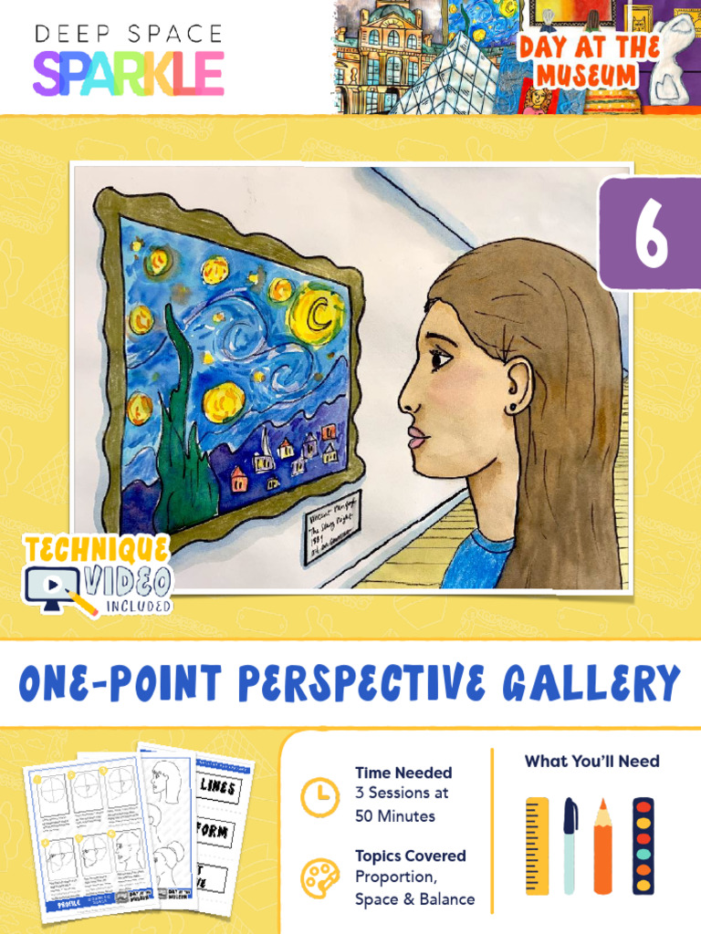 One-Point Perspective Art Lesson Guide | PDF | Perspective (Graphical ...