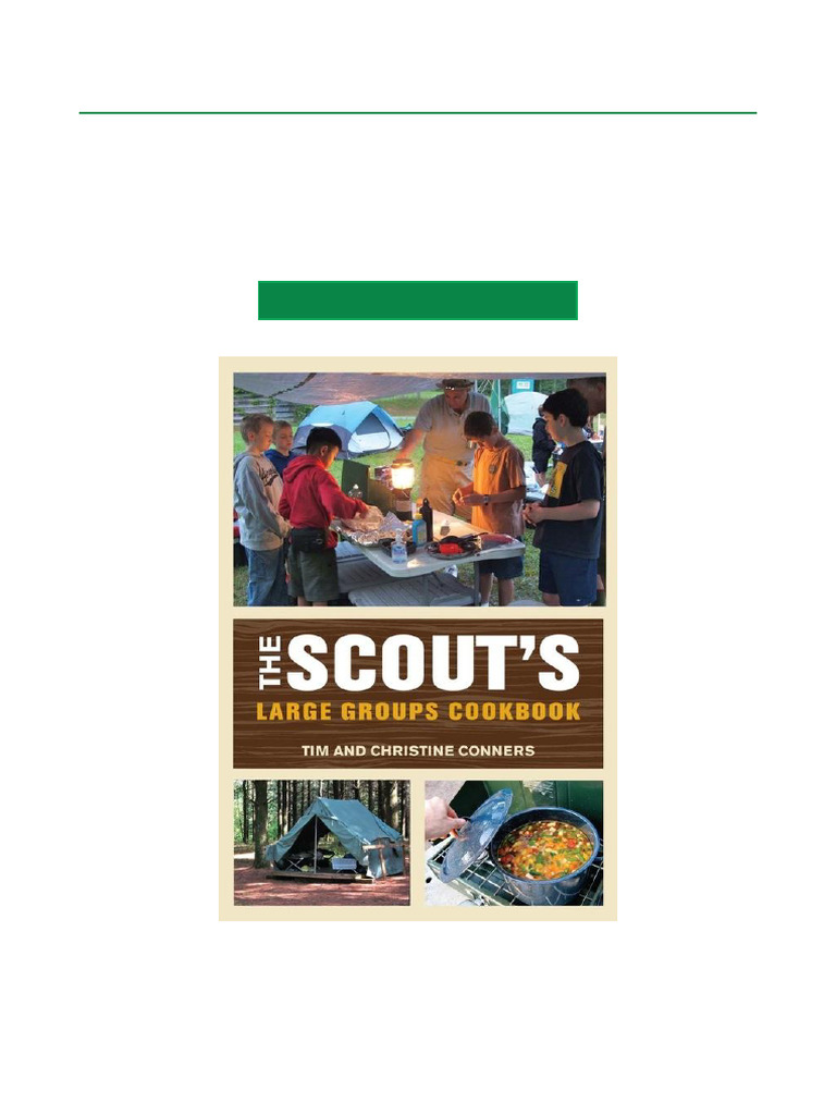 Enjoy Scout's Large Groups Cookbook Readable PDF Download | PDF