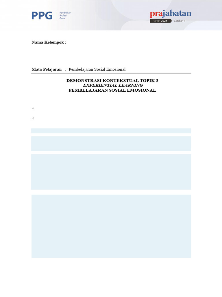 T3.5a Demonstrasi Kontekstual (LK 3.5) - Topik 3 | PDF