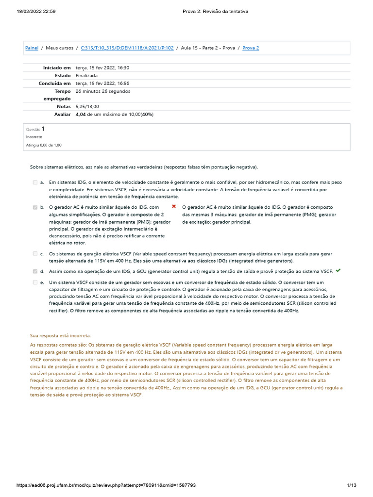 04 - COMPILADO Provas Sistemas | PDF | Bomba | Avião