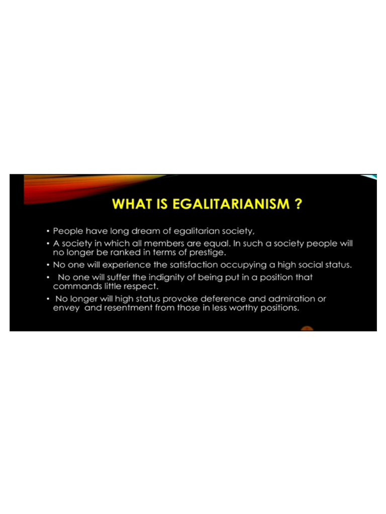 Egalitarianism ? ?? | PDF