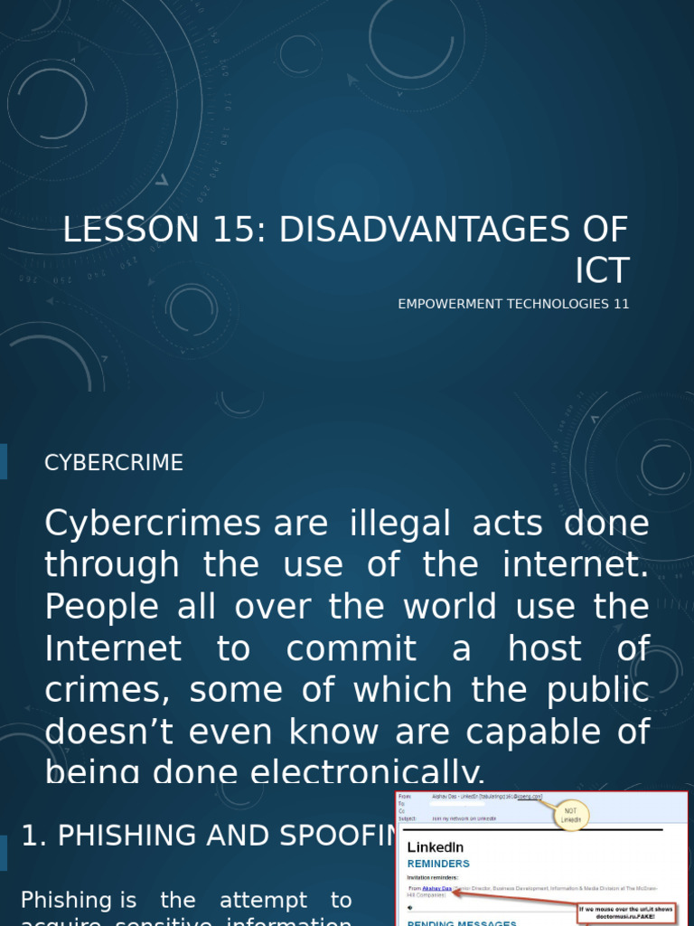 Disadvantages of Ict | PDF | Cybercrime | Extortion