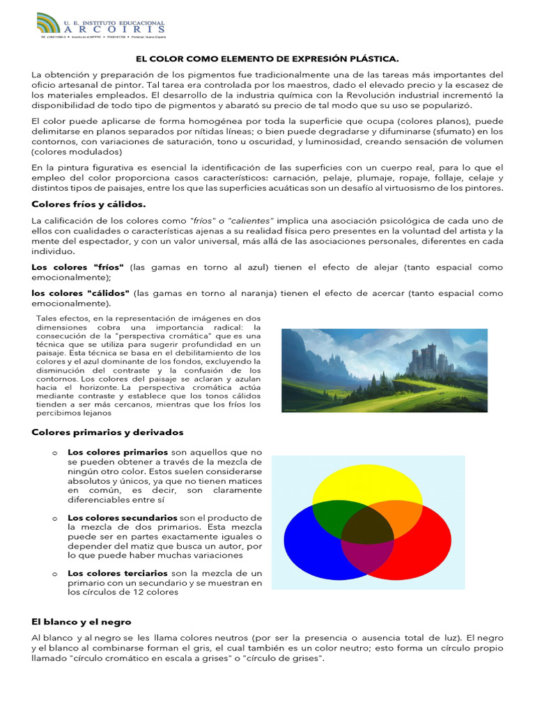 CIRCULO CROMATICO | PDF | Color | Tecnicas artisticas