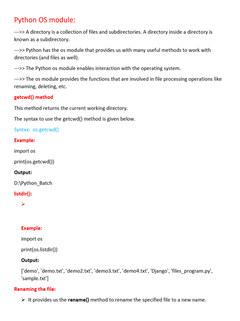21. OS module with File_Handling 3 | PDF | Filename | Computer File