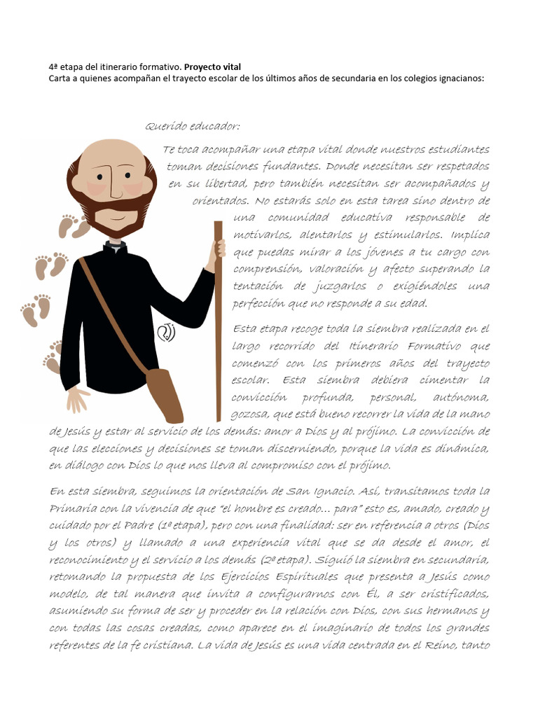 Acompañamiento en Proyecto Vital Escolar | PDF | Amor | Jesús