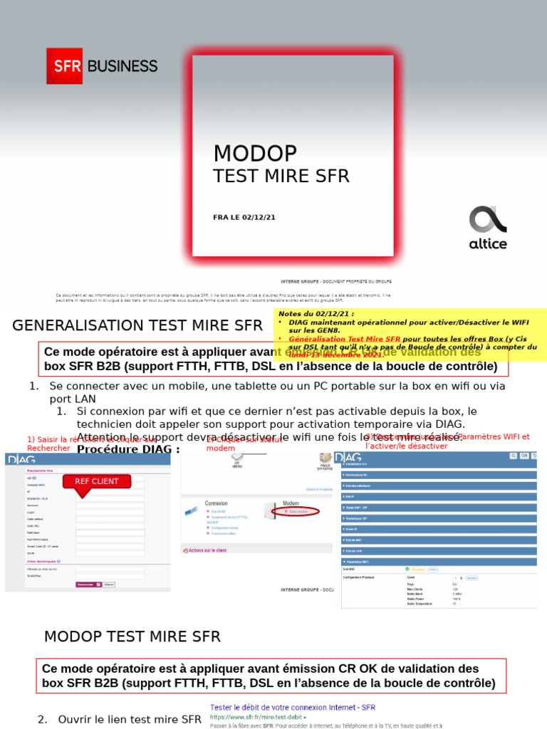 Modop Test-mire-sfr v1.2 211202 | PDF | Wi-Fi | Informatique