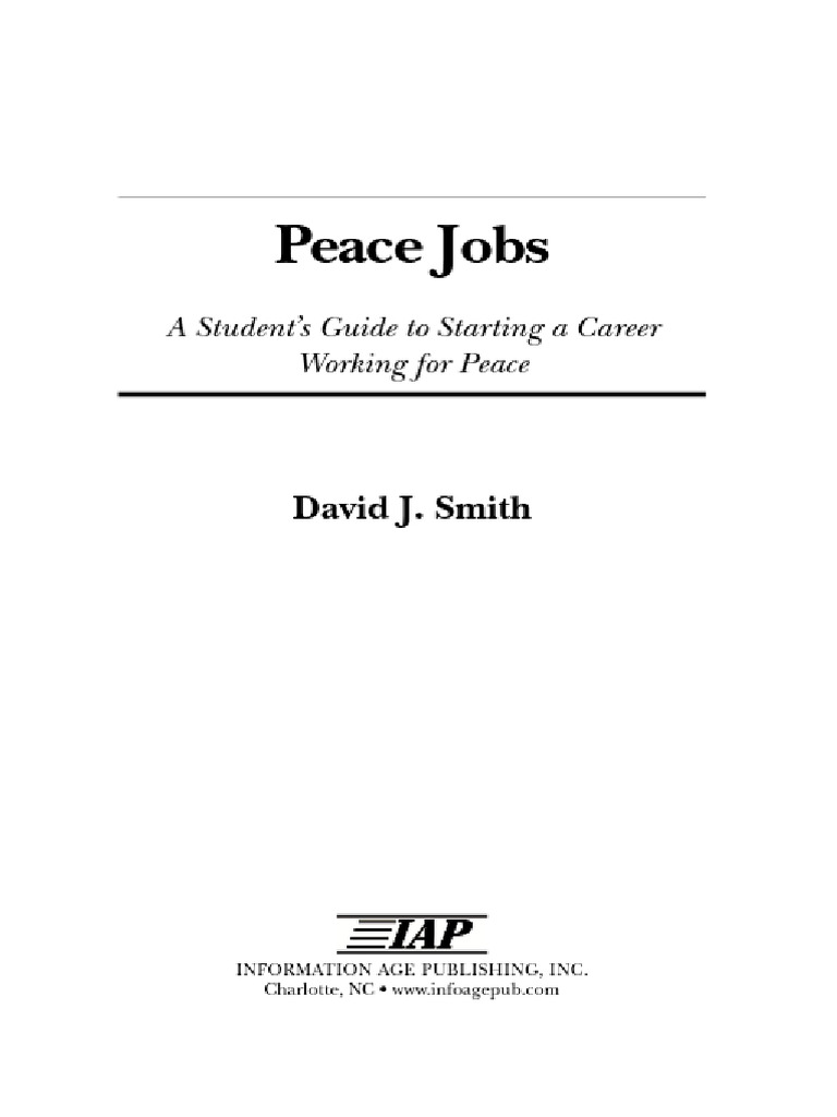 Smith, What Is A Peace Job | PDF